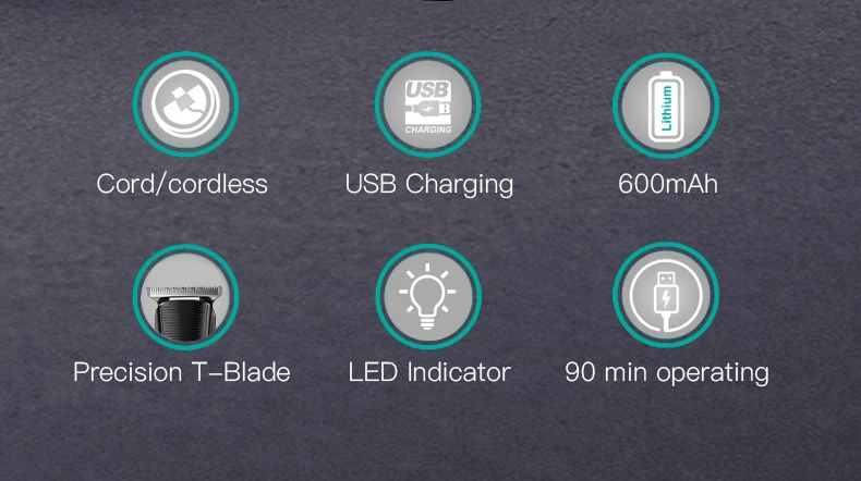 Vgr V-926 T-blade 0mm Hair Cutting Machine Professional Rechargeable ...