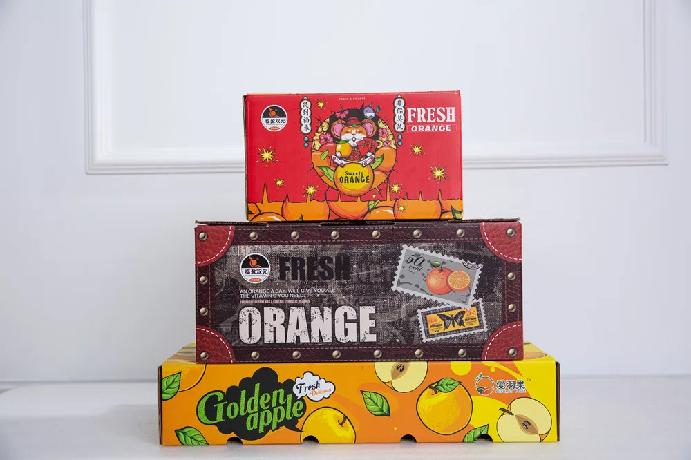 Kraft Corrugated Packaging For Dried Fruit Paper Box Fruit Packing ...