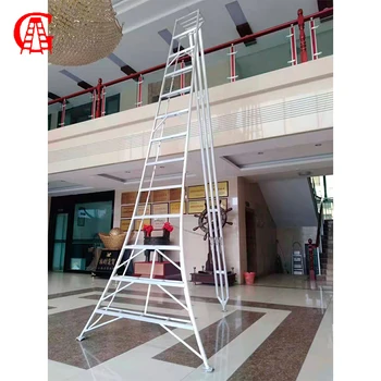 12 Foot Super Tripod With Three Braces Aluminium Orchard Ladder For ...
