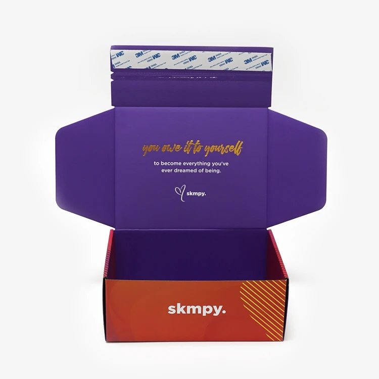 Custom Easy Tear Strip Corrugated Box Perforated Opening Shipping Box ...