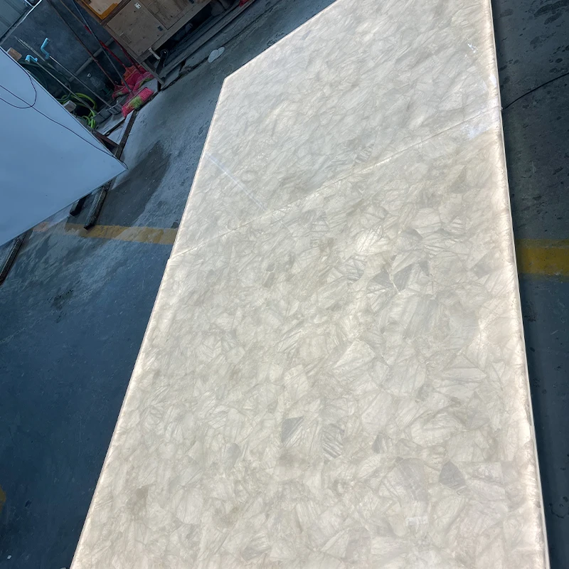 Luxury Translucent Stone Bathroom Vanity Counter Top