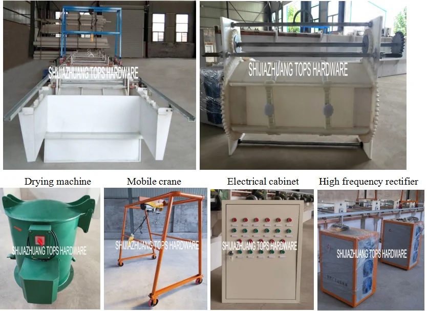 Electric Rolling Galvanizing Plant / Screw Nail Galvanizing Machine ...