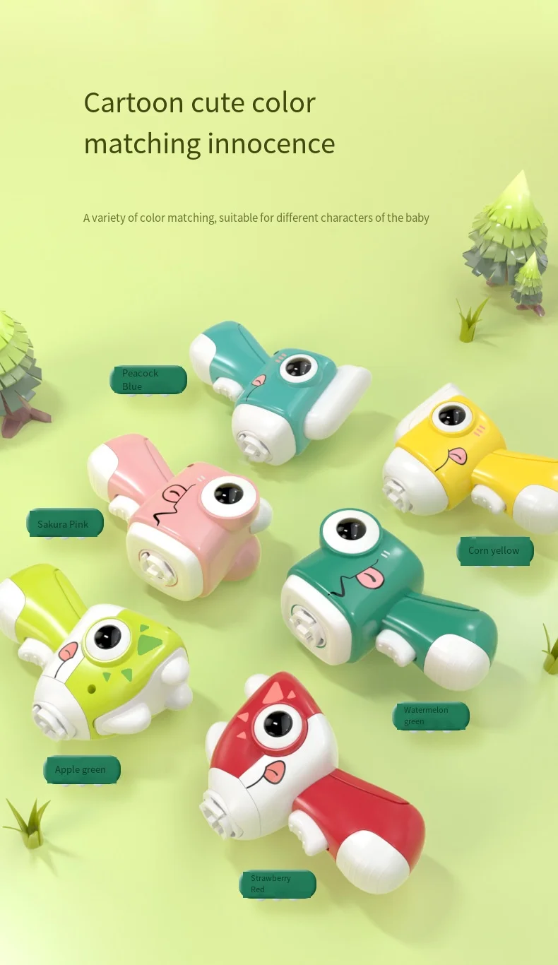 Glowing Bamboo Dragonfly Pistol Ejection Spinning Gyroscope Gun Outdoor ...