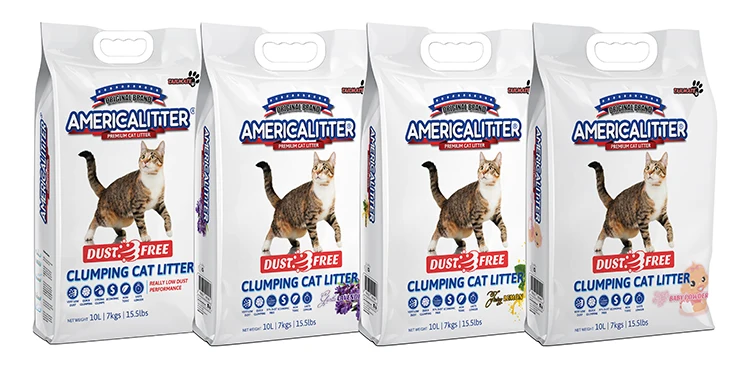 Customization Provided Americalitter Brand 100% No-dust Bentonite Cat ...