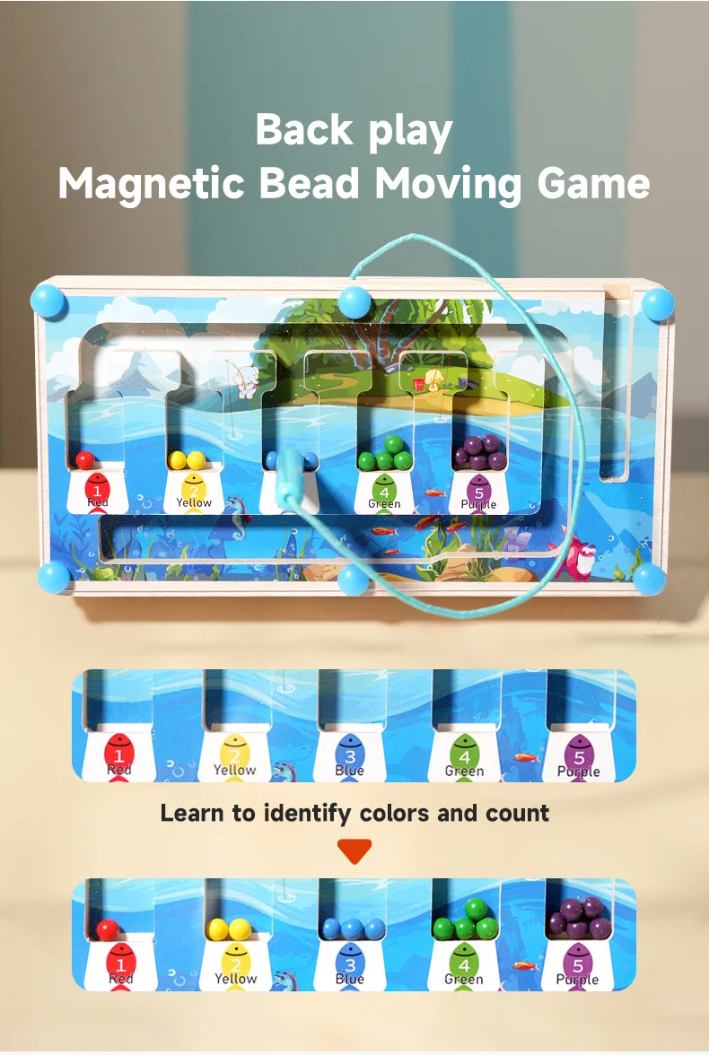 Children Educational Wheel Circuit Busy Board Montessori Double Sided ...