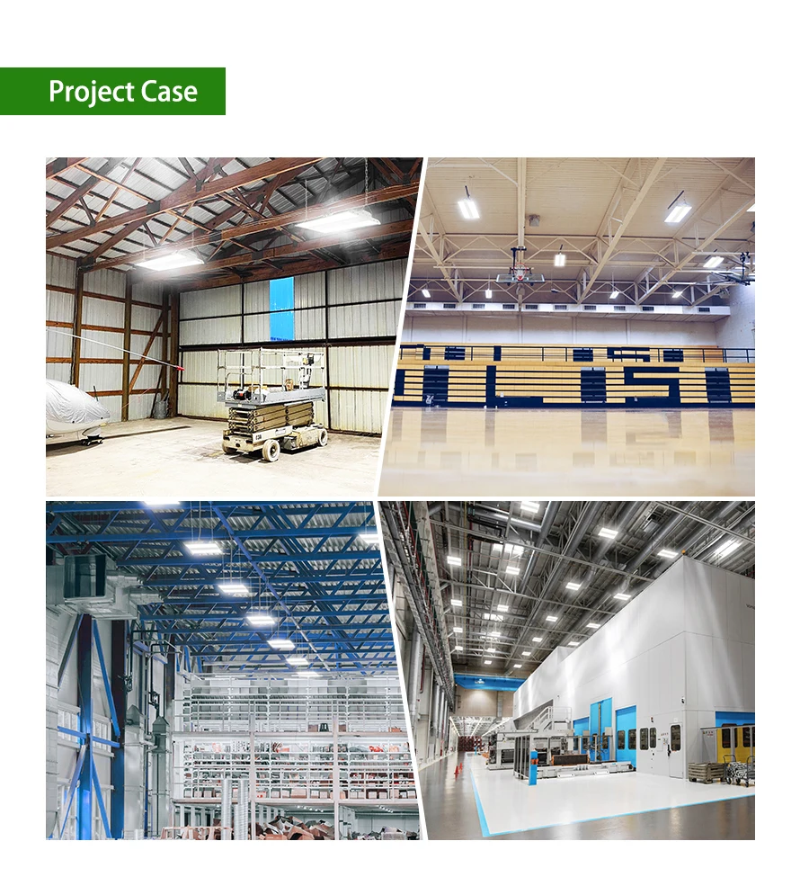 LED Linear High Bay Lights for Warehouse Badminton Courts