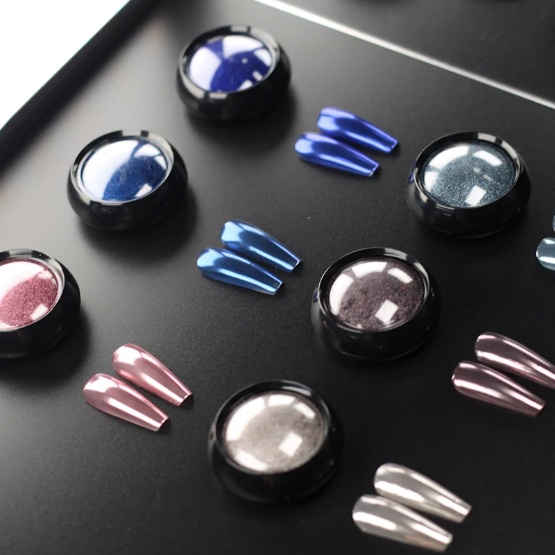 Chrome Powder Coating Mirror Effect Nail Kit Professional Mirror Powder ...