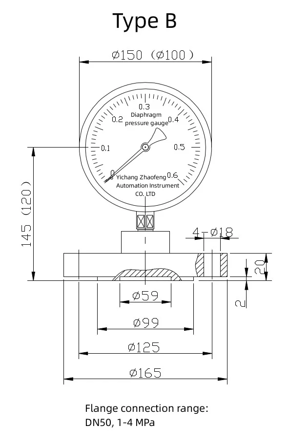 Diaphragm Pressure Sensor Digital Pressure Measuring Instruments ...