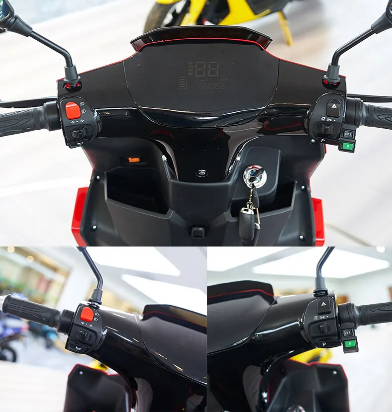 CKD CBU 12inch 1100W/1300W Electric Motorcycle - 60km/h Speed