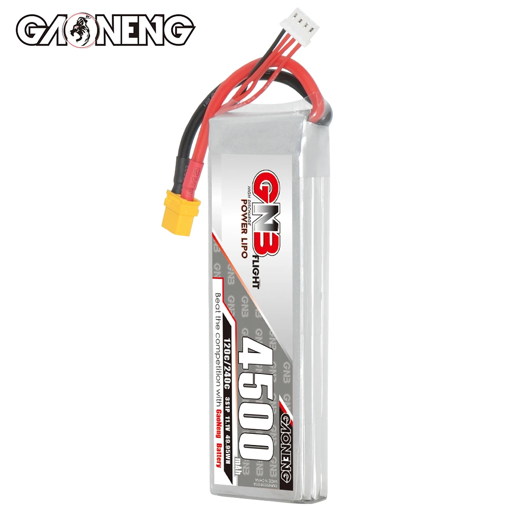 Gaoneng Gnb 4500mah 3s 11.1v 120c 240c Xt60 Rc Lipo Battery Edf Jets ...