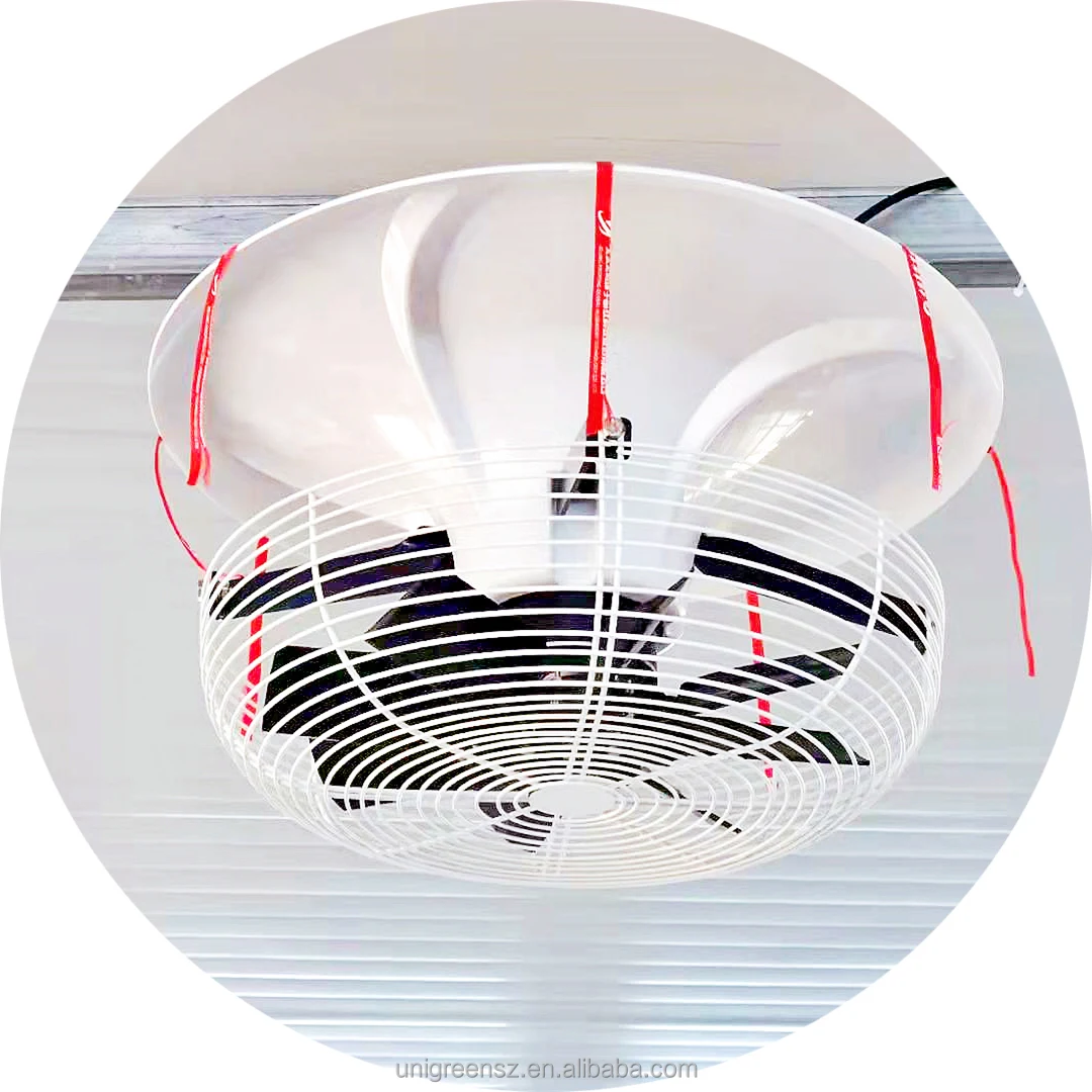 Unigreen Vertical Air Ceiling Circulation Fans for Greenhouses