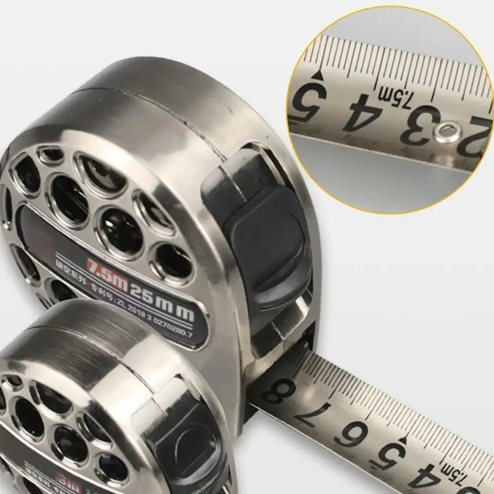 Heavy Duty Sliver Hollow Metal Branded Metric 3m 5m 7.5m Tape Measure ...