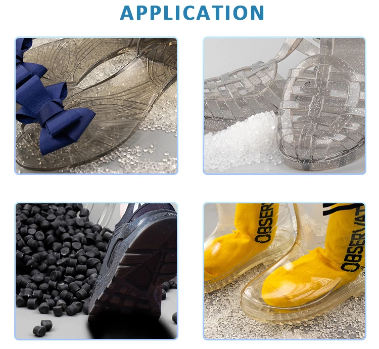 Raw Material Compound Different Color 25kg Pvc Granules For Shoe Sole ...