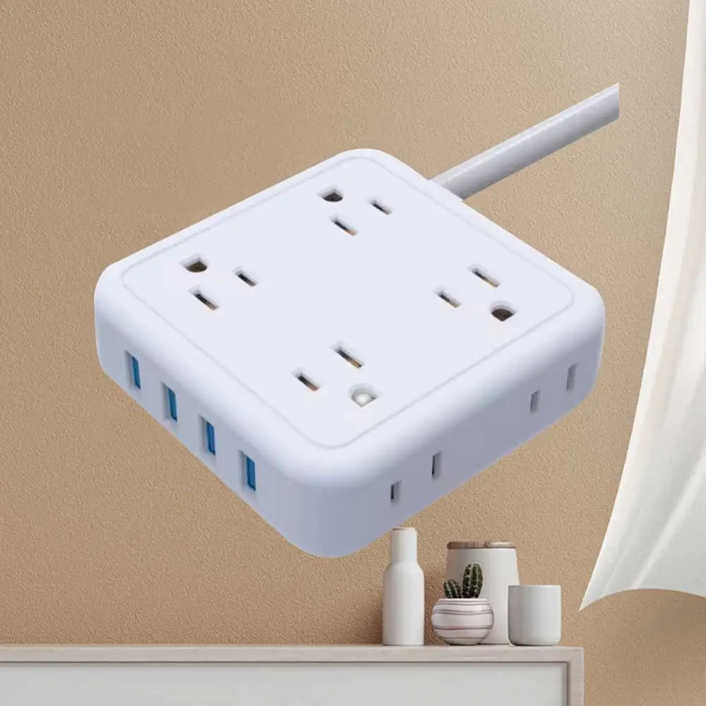 Oswell Power Socket With Usb Port 4 Outlet Us Surge Universal Socket ...