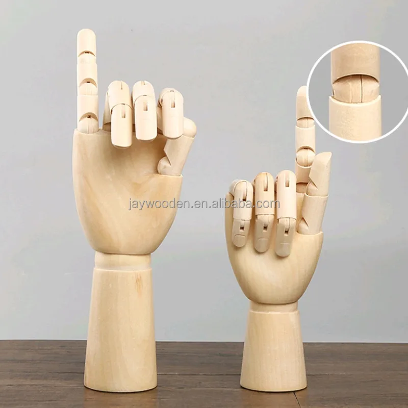 8-Inch Wooden Mannequin Hand Model Science & Engineering Toys Activity ...