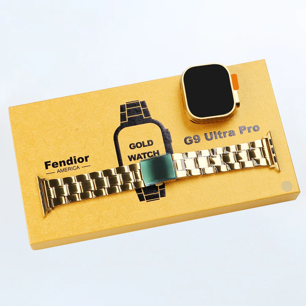 G9 Ultra Pro Gold Color Edition Smart Watch Series 8 Smartwatch Montre ...