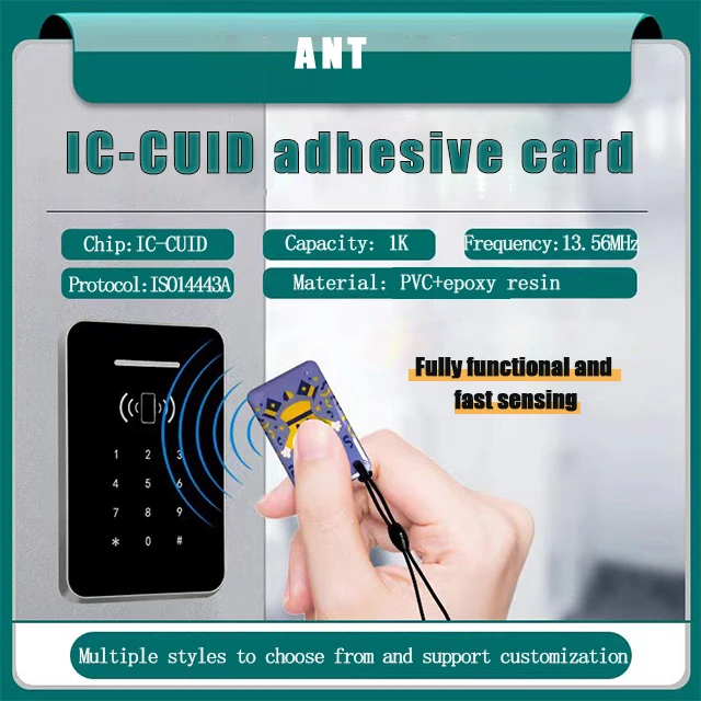 Pvc Plastic Photo Ic Elevator Swipe Card Access Control 125khz Sticker ...
