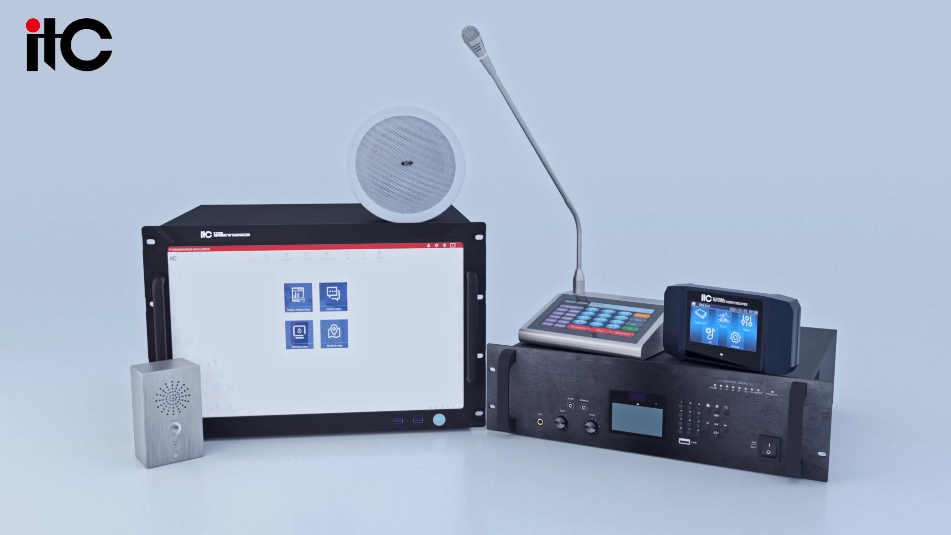 New Itc Broadcasting Ip Network Pa & Intercom Airport High-speed Railway Station Commercial ...