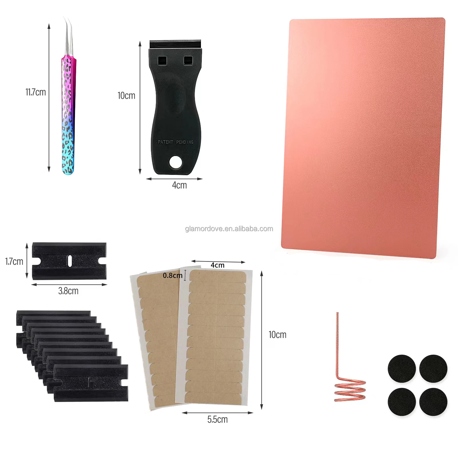 Glamordove Tape In Hair Extension Tool Kit Tape Removal Set With ...