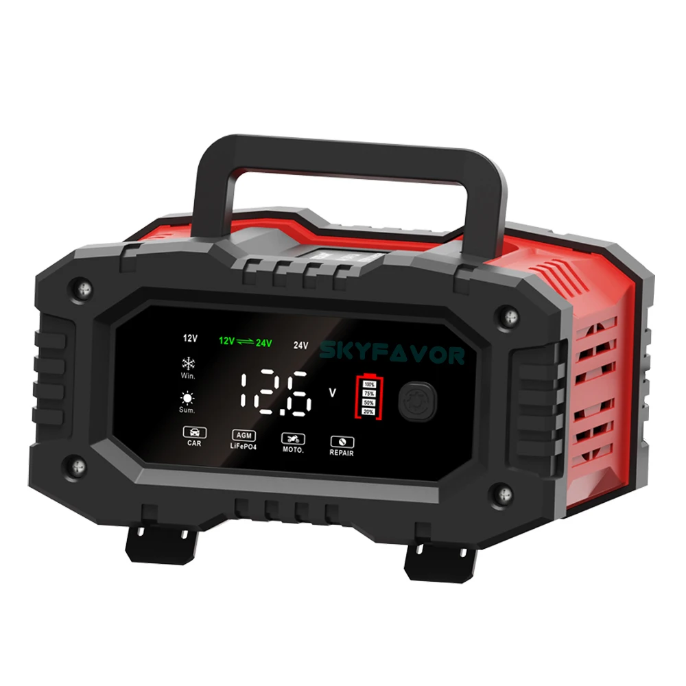 Universal Truck Motorcycle Car Battery Charger - 12V 20A