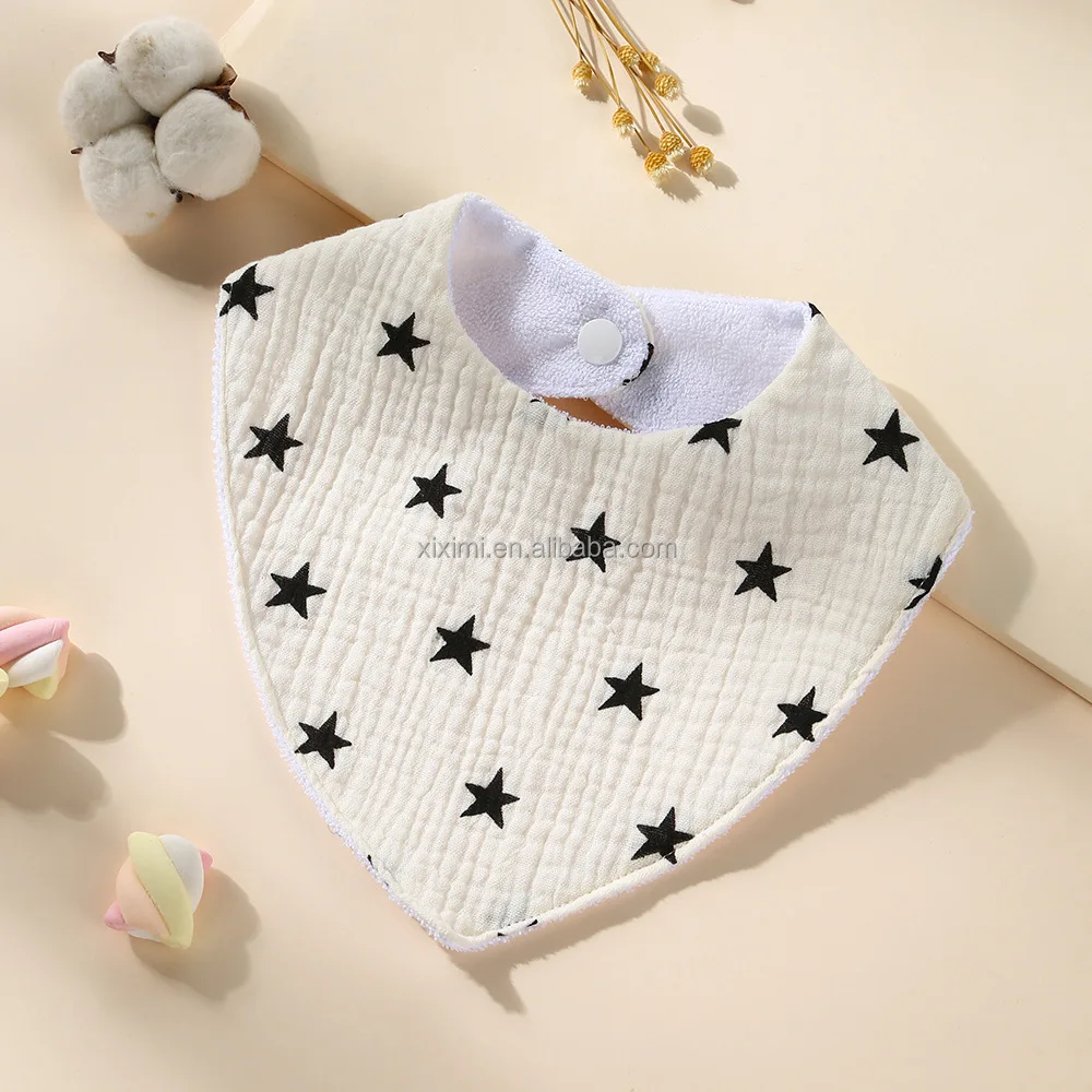 Xiximi Organic Cotton Baby Bibs - Quick Dry & Eco-friendly