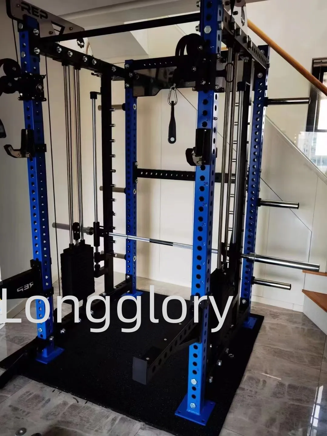 All In One Power Rack Multi Function Fitness Home Gym Equipment Smith ...