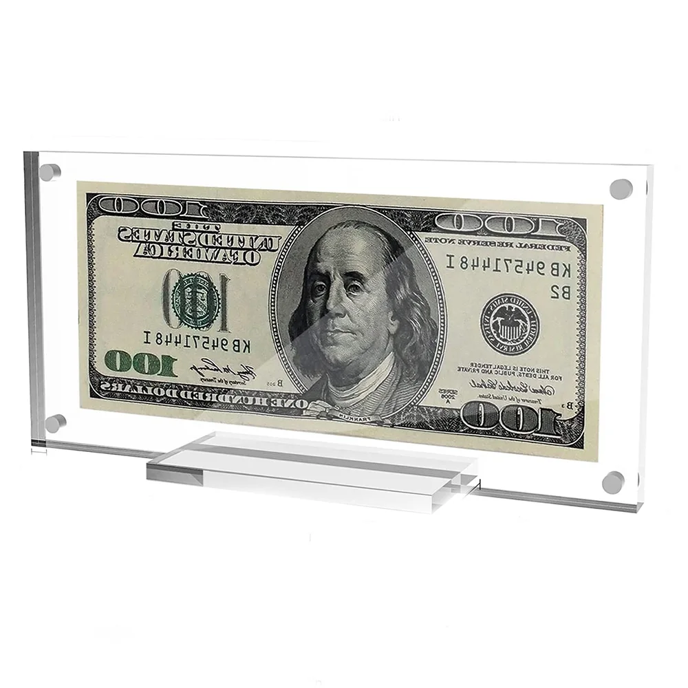 Frame for a Dollar Bill - Clear Acrylic Display Holder