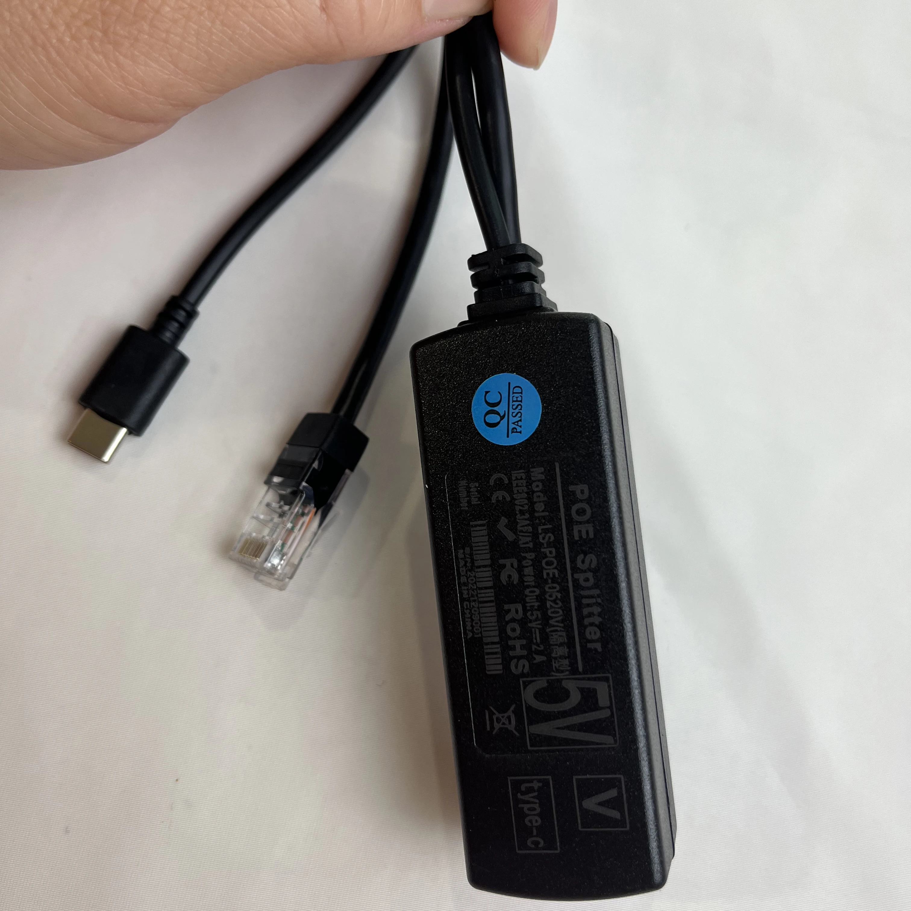 Sunsoont Poe Splitter 48v To 5v 12v Micro Usb/type-c/dc 10/100mbps ...