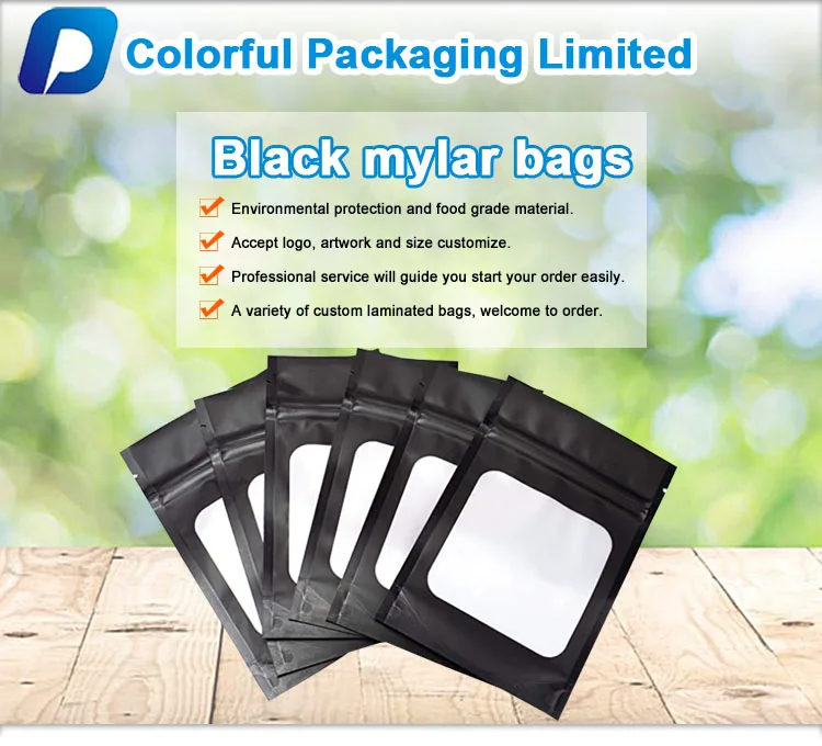 New 1g 2g Mylar Bags Back Package Bag Zip Lock Black Mylar Bag - Buy ...