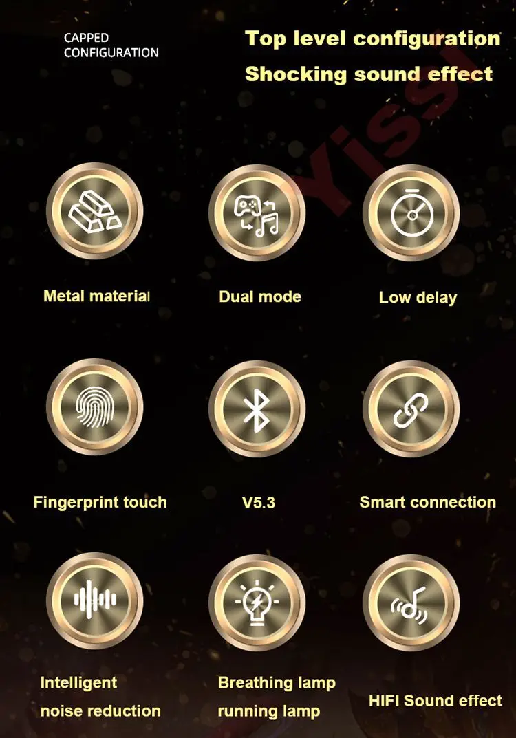 Original K89 Tws Metal Bt5.3 Headphone Low Latency Gaming Headset HiFi ...