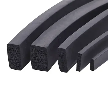 Rectangle Gap Filler Epdm Foam Strip Profile - Buy Flat Silicone Foam ...