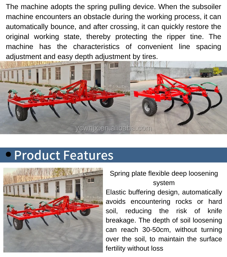 Farm Subsoiler Ripper - High Productivity Soil Cultivator