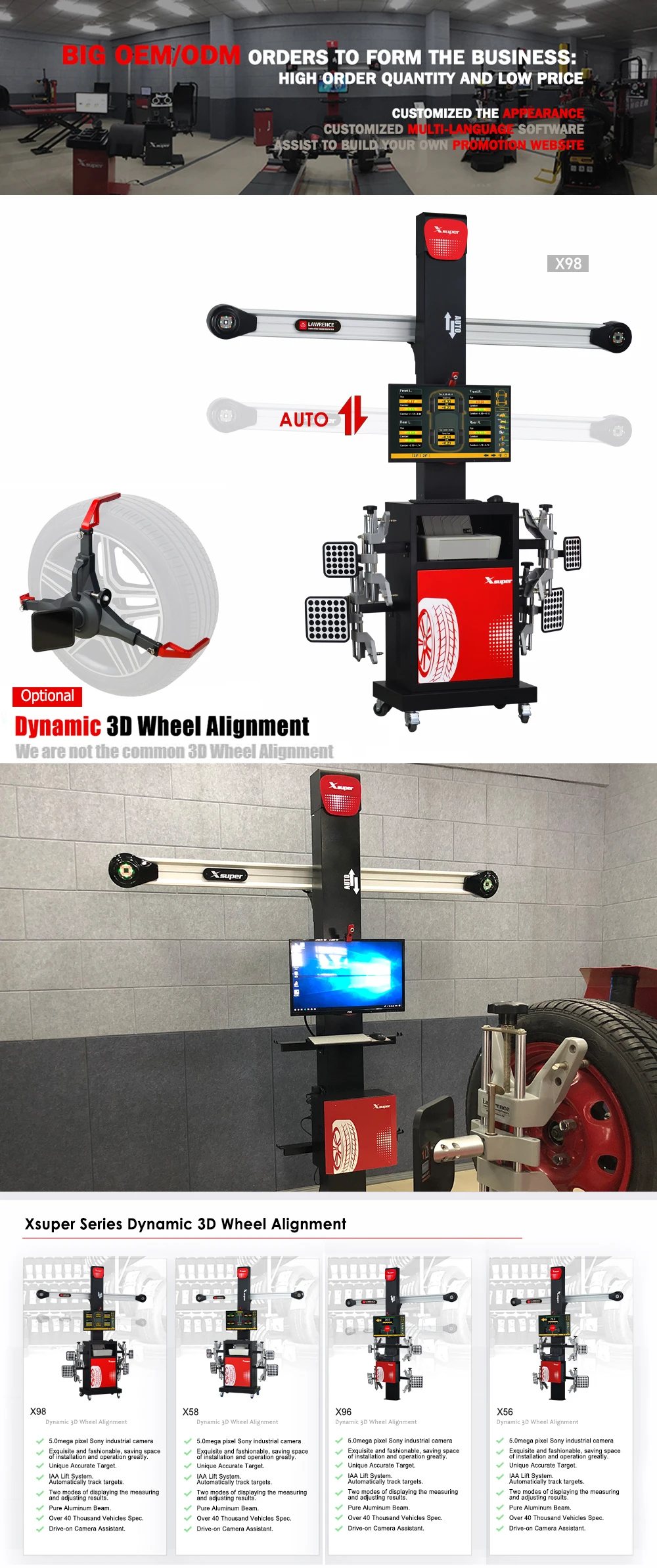 Lawrence 2024 New Design Auto Lifting System Multi-language Wheel ...