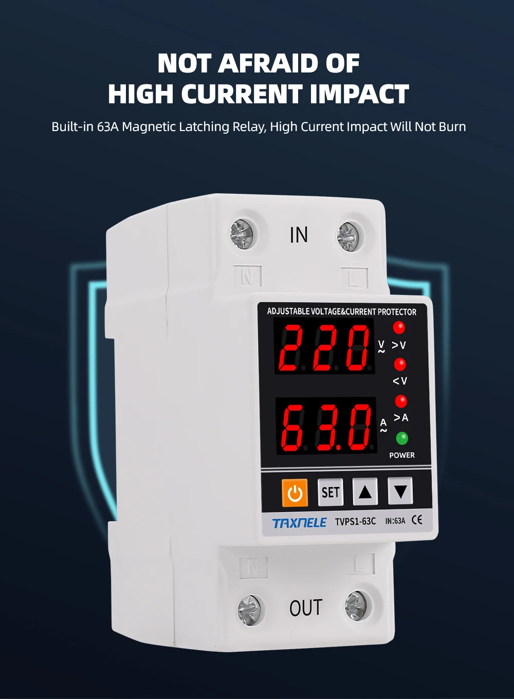 40 Amp Disconnect SPD Residual Current Circuit Breaker With Overload ...