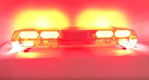 Red Emergency Light Bar 47 Inch LED Fire Truck Warning Light