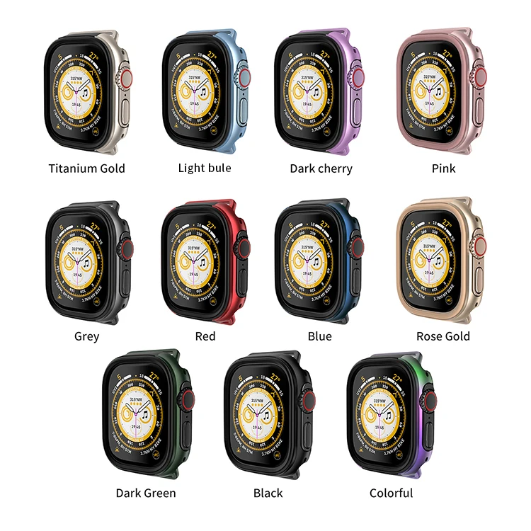 Aluminum Alloy And Tpu Frame Bumper Case For Apple Watch Iwatch Series ...