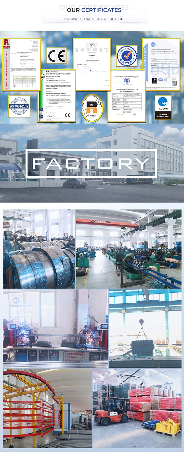 Full Space Utilization Automatic Pallet Warehouse System Asrs Automatic ...