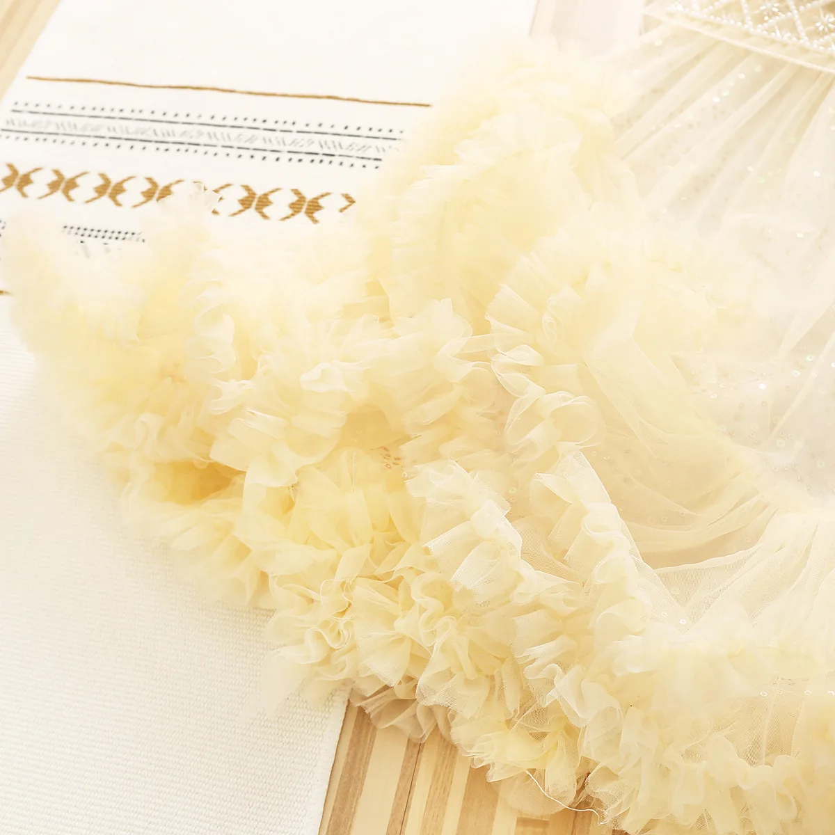 Children's Dress High-end White Flower Children's Wedding Dishevelled ...