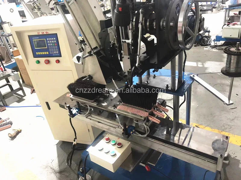 2 Axis Brush Broom Tufting Drilling Making Machine Automatic Hair Brush ...