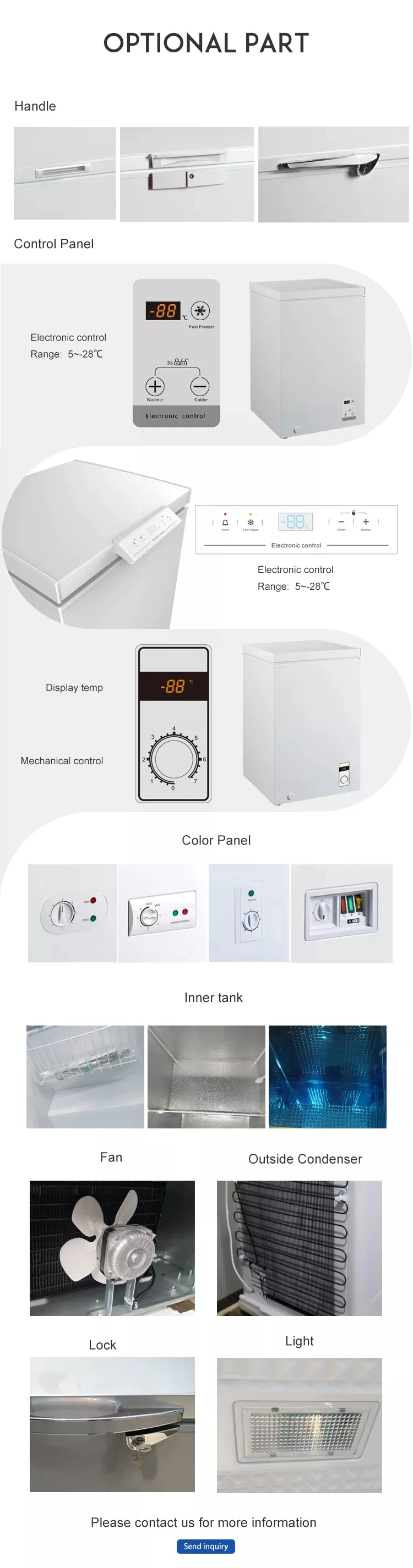 358L Solar DC 12V/24V Factory Direct Sales Refrigerator