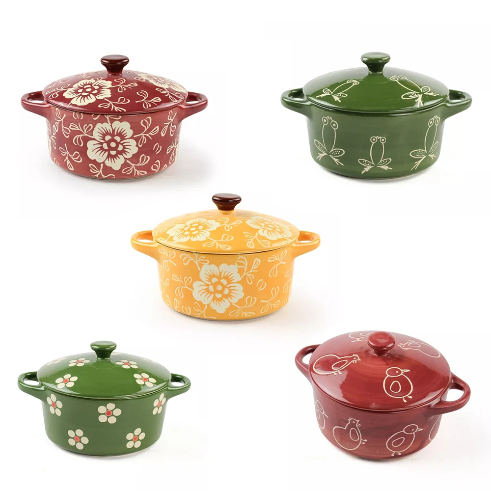 Mini Cute Insulated Casserole Dish Restaurant Kitchenware Ceramic Food ...
