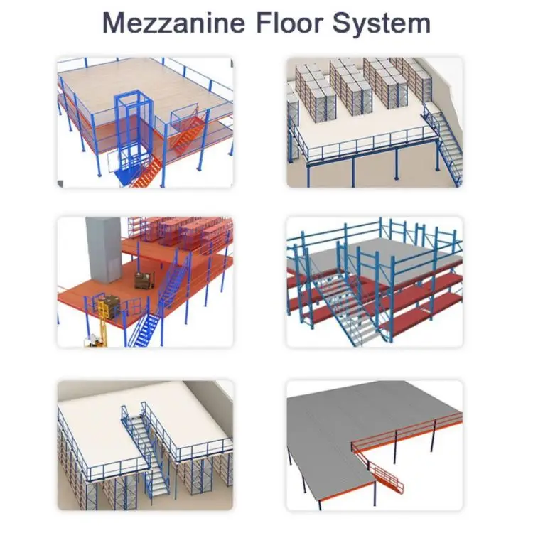 Mezzanine Platform Industrial Warehouse Steel Platform Metal Shelving ...