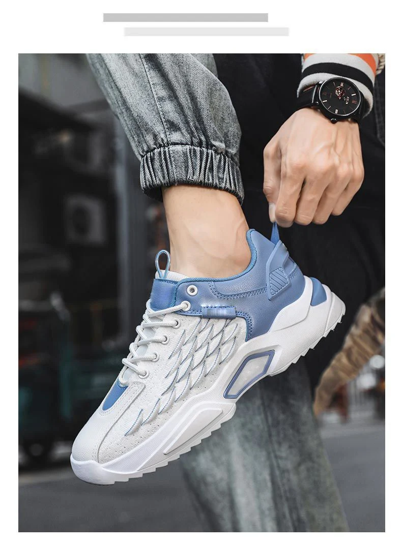 Custom New Design Logo Fly Woven Light Mesh Breathable Sneakers For Men ...