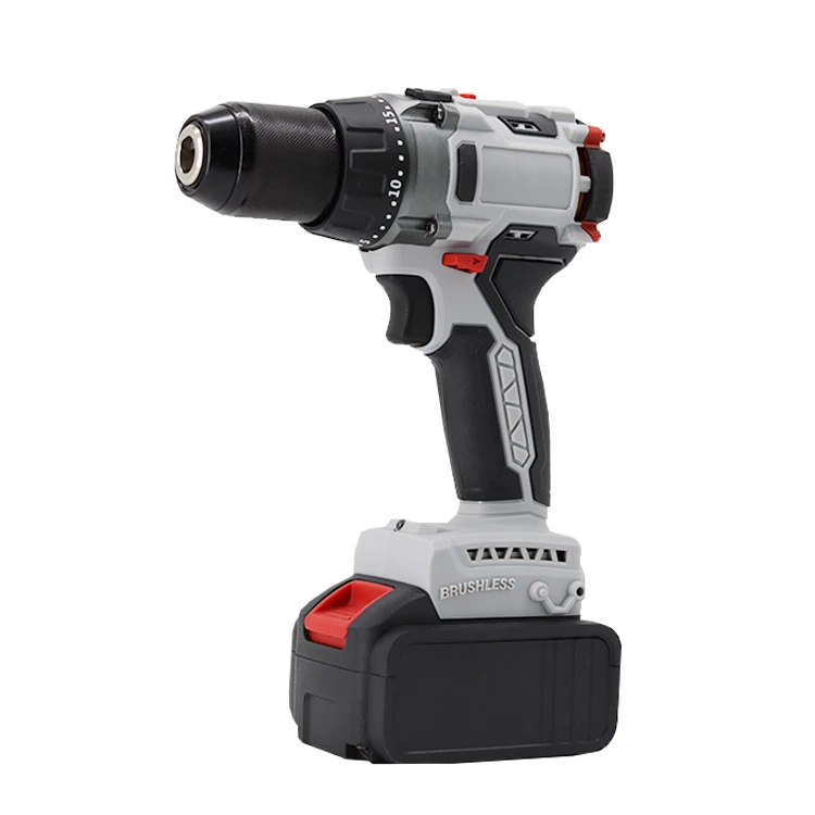 Brushless Power Drills Hammer Screwdriver Drill Machine 20V Battery ...