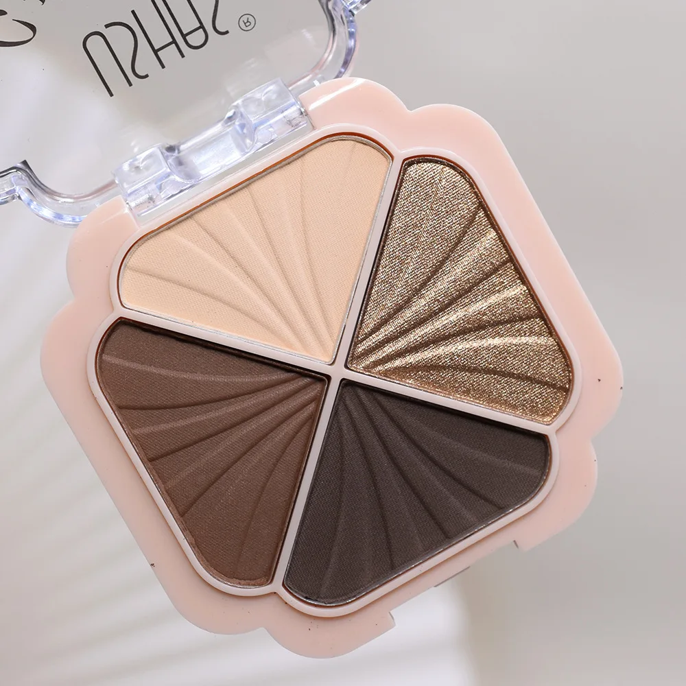 Ushas 24pcs/box 4-color Eyeshadow Palette Smoky Eyes Makeup Pearl Light ...