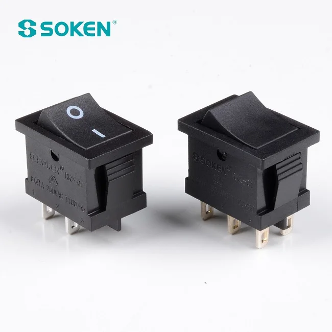 Soken T100 250vac 6a Kema Keur Rocker Switch RK2-01