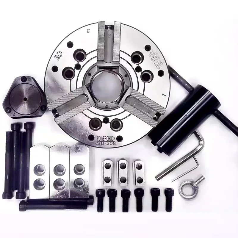 3 Jaw General Hydraulic Chuck 110/135/169/210/254/304mm Power Chuck CNC ...