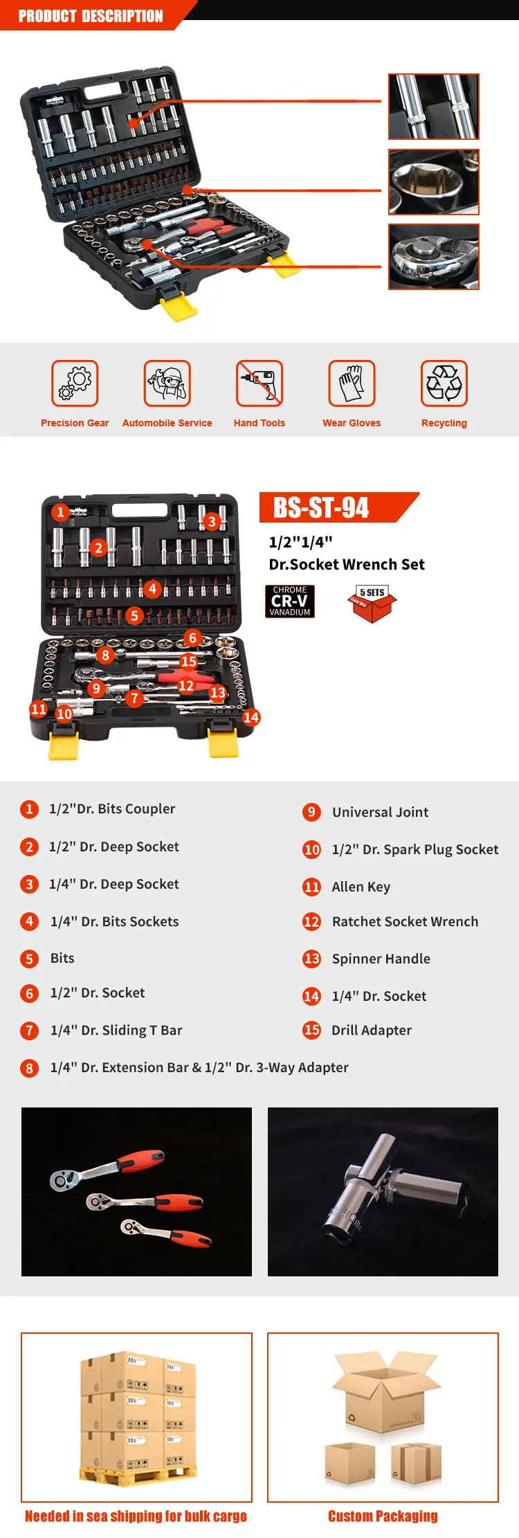 Bison Tool New Torque Socket Kits Combination Spanner Wrenches Custom ...