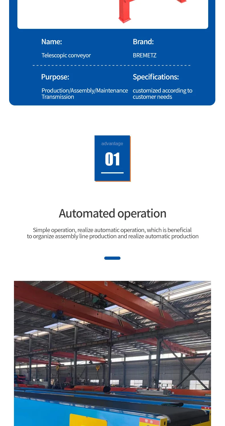 Terminal Container Container Unloading Conveyor Loading Telescopic ...