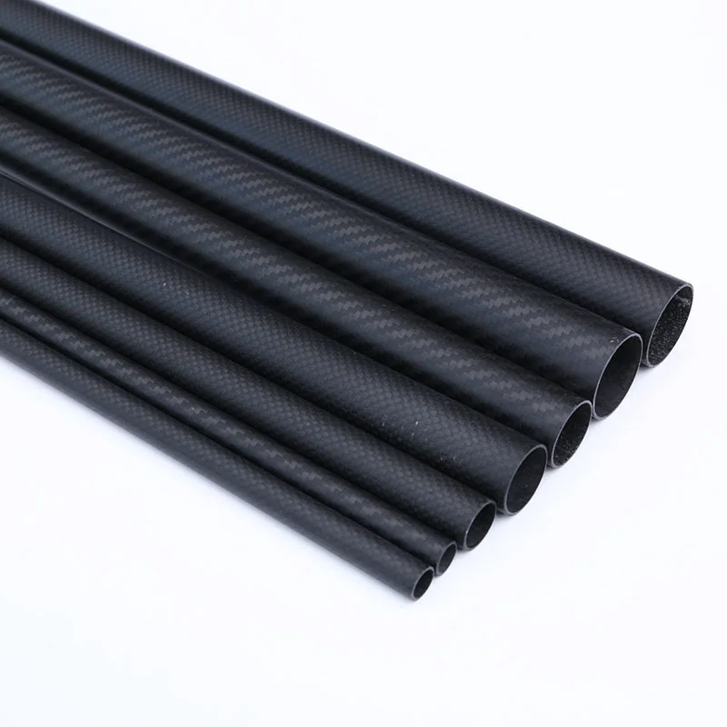 High Strength Carbon Fiber Tubes - 3K Twill/plain Weave